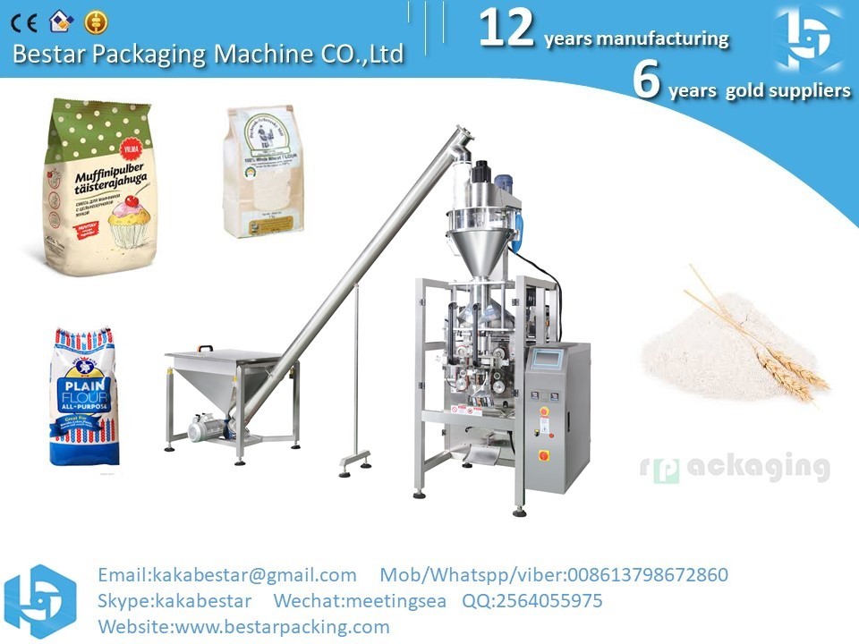 Hot sale full auto 1kg 2kg 5kg starch cassava maize yam flour packing ...